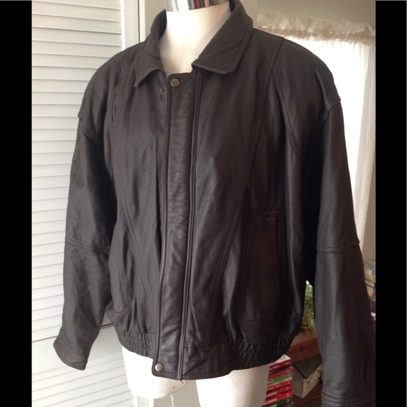 Reed | Jackets & Coats | Reed Brown Leather American Style Flight ...